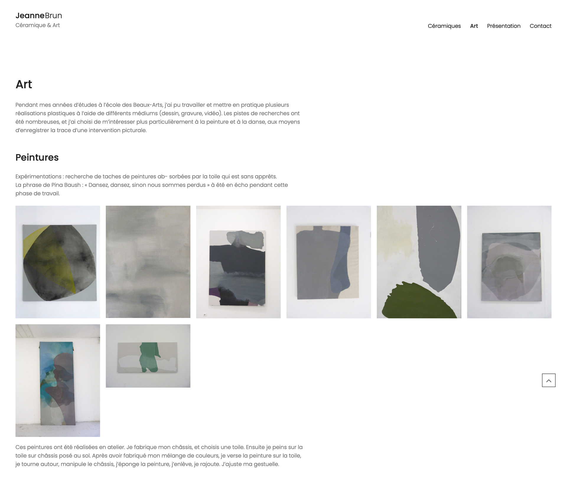 Jeanne Brun Céramique – akiprod > création site web